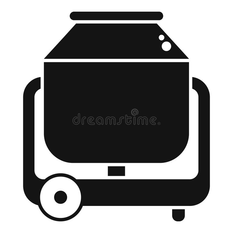 Concrete Mixer Machine Mixing Cement for Construction Icon Stock ...