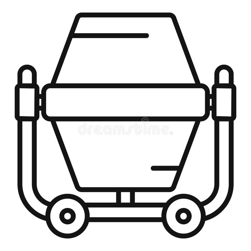 Concrete Mixer Machine Mixing Cement for Construction Site Stock Photo ...