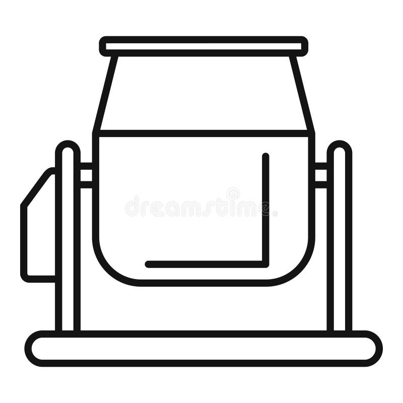 Concrete Mixer Machine Mixing Cement for Construction Stock ...