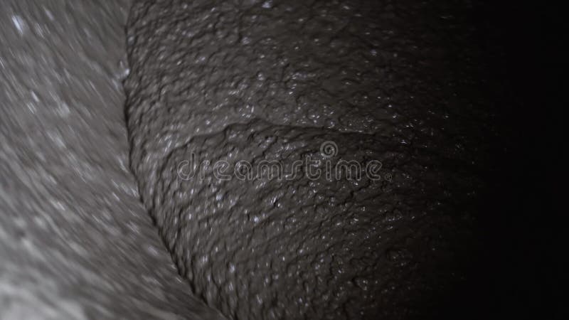 Concrete Mixer Stirs the Building Mixture. Rotating Construction Tool ...