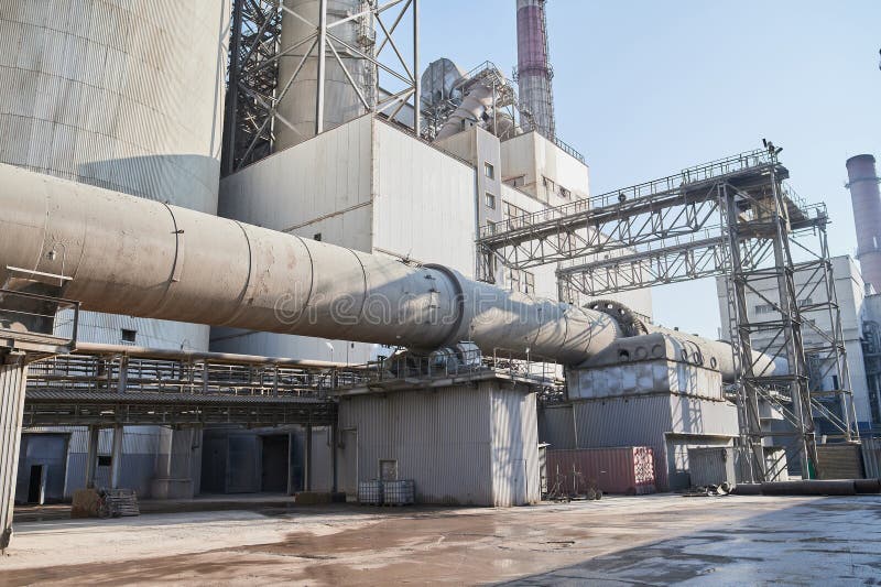 Concrete Mixing Tower. Concept of on-site Construction Facility. Stock ...