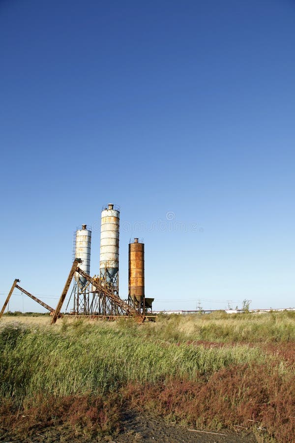 Concept of on-site Construction Facility. Stock Photo - Image of gravel ...