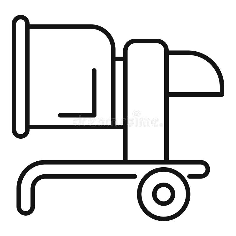 Concrete Mortar Mixer Machine Using One Wheel for Construction Stock ...