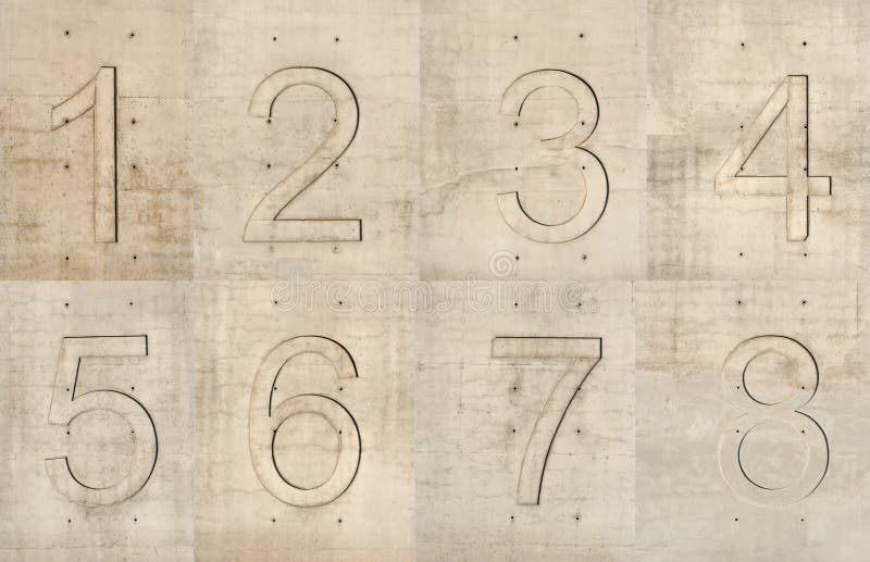 Concrete numbers stock image. Image of code, pattern, sequential - 1024051
