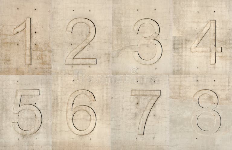 Concrete numbers stock image. Image of code, pattern, sequential - 1024051