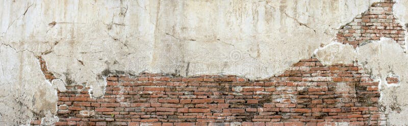 Concrete Old the Surface of Jagged. Wall for Texture Background, Wide ...