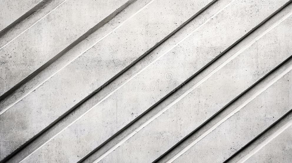Concrete Panel Revealing Diagonal Linear Patterns, Highlighting ...