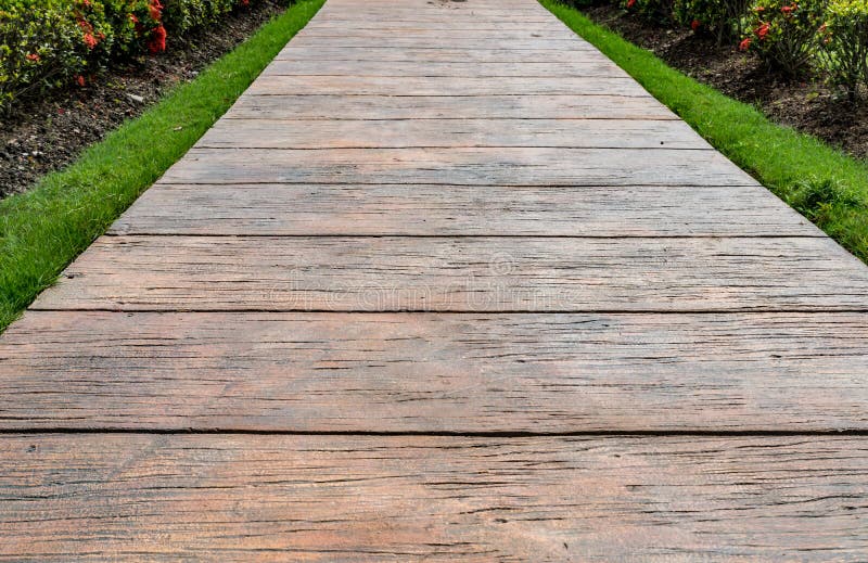Concrete Pathway in garden stock photo. Image of walkway - 80510346