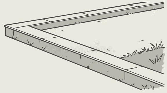 Concrete Pavement or Path Vector Illustration, Vector Design Generative ...