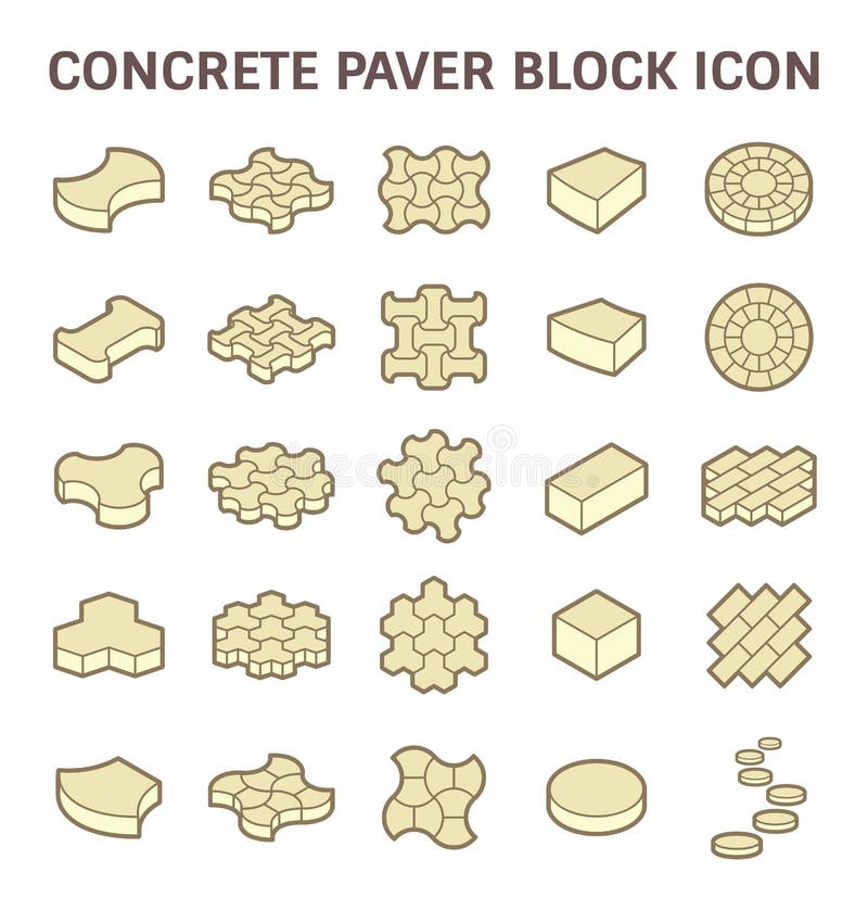 Paver Block Floor stock vector. Illustration of construction - 101071242