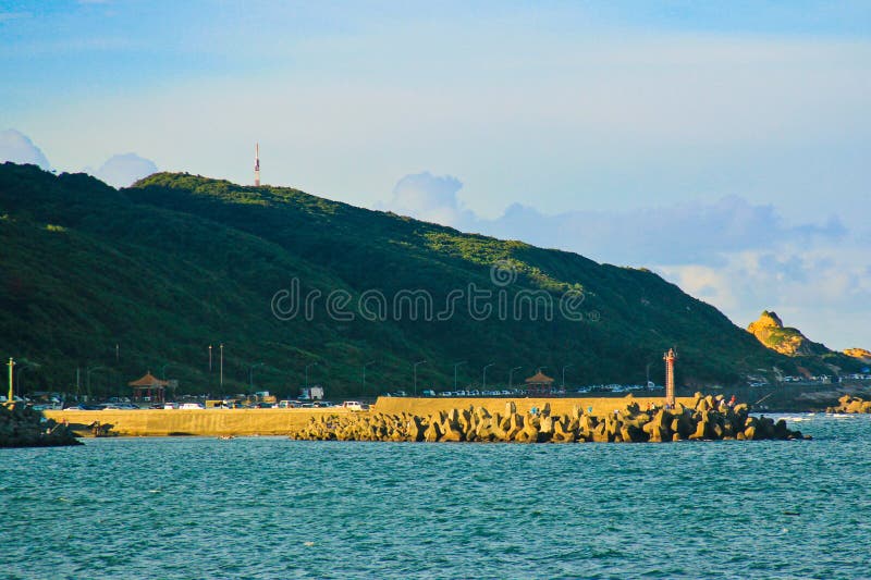 Cement port stock image. Image of cloud, pier, concrete - 37703257