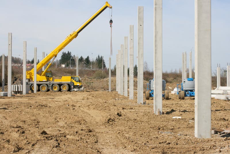 Concrete Pillar-construction 2 Stock Image - Image of concrete ...