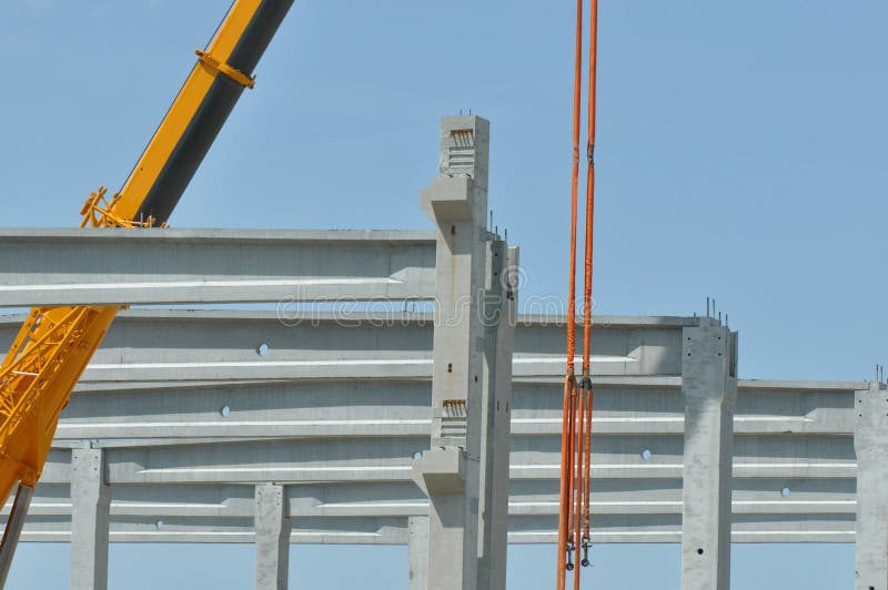 Concrete Pillar from Construction Site Stock Photo - Image of ...