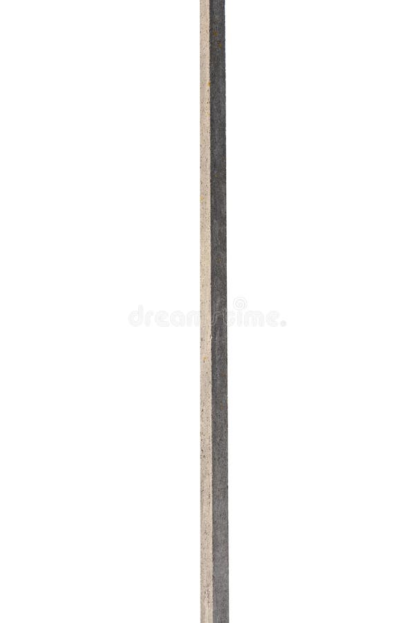 Concrete Pillar Isolated on a White Background Stock Photo - Image of ...