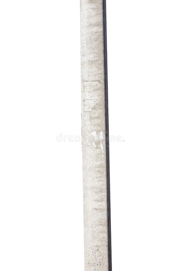 Concrete Pillar Isolated on a White Background. Template for Design ...
