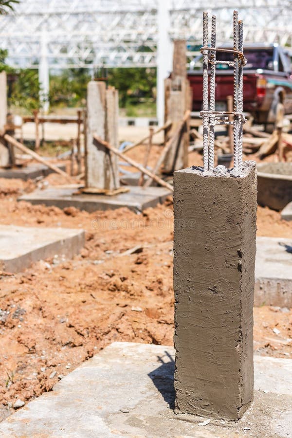 Steel reinforced concrete. stock photo. Image of industry - 32173778