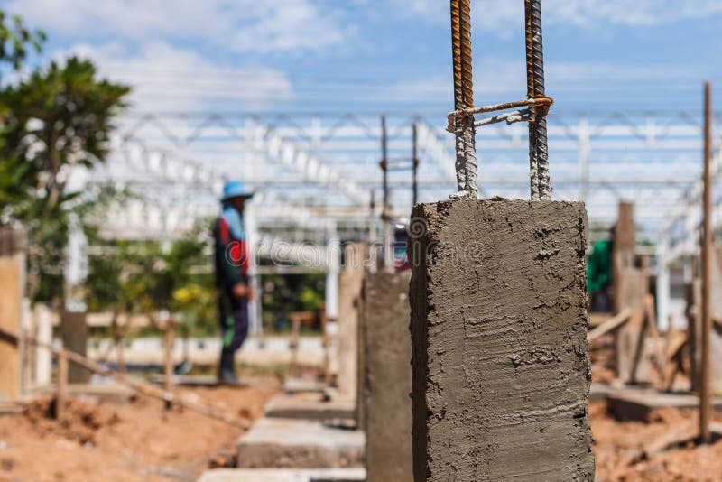 Concrete pillar stock image. Image of career, construction - 41398687