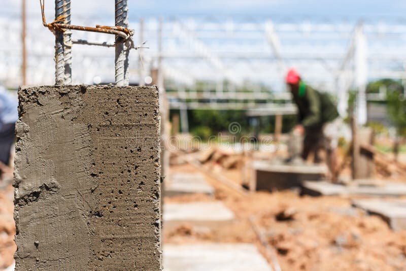 Concrete pillar stock image. Image of workplace, home - 41398693