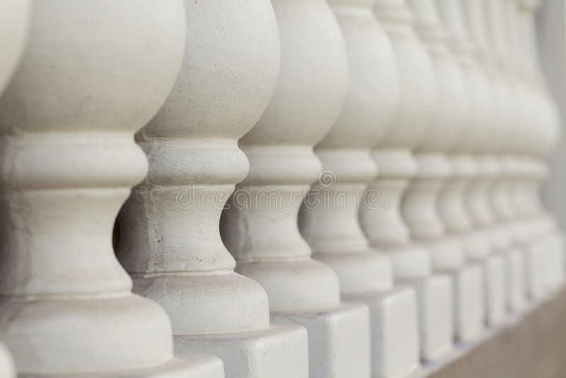 Concrete Pillars on the Fence Stock Image - Image of view, background ...