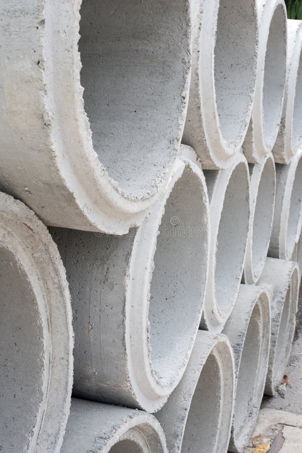 A concrete pipe stock image. Image of water, irrigation - 93214455