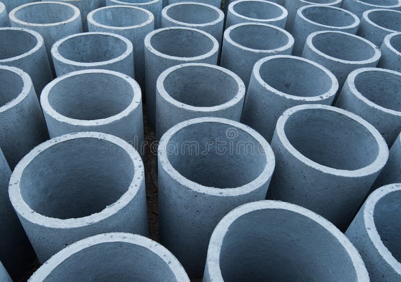 Concrete pipe stock image. Image of manufacturing, materials - 57024921