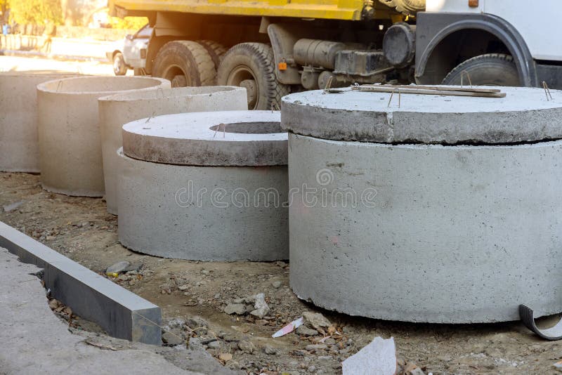 Concrete Pipes To Construct Drainage Systems on Large Cement Drainage ...