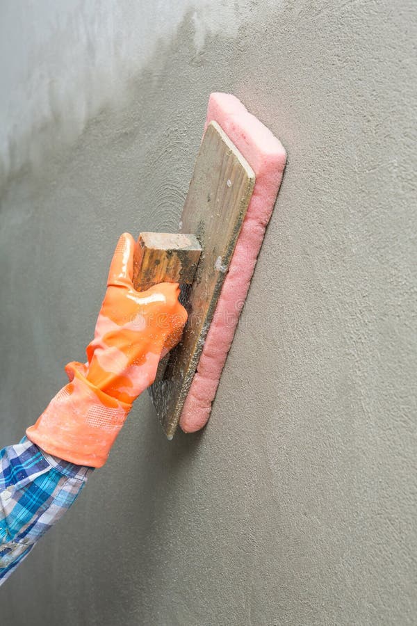 Concrete plaster cleaning stock photo. Image of building - 32784582