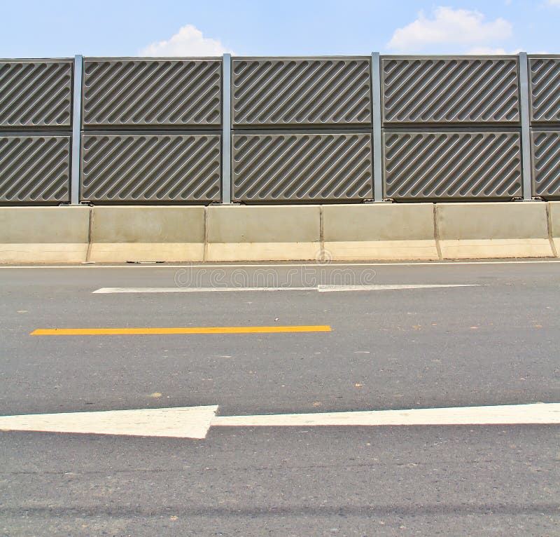 Concrete Plate on Expressway Stock Photo - Image of fence, picket: 38880632