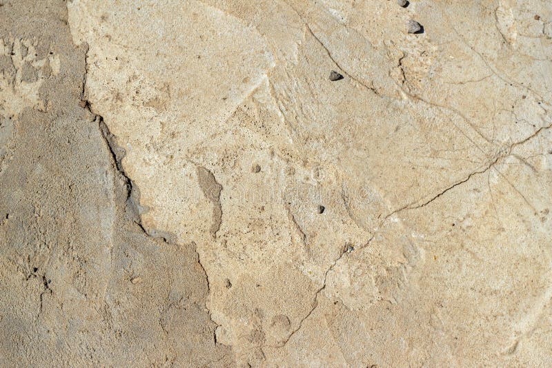 Concrete Poured on the Ground, Wall Texture during Renovation Cement ...