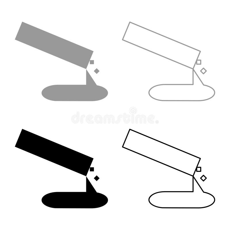 Concrete Pours Casting Set Icon Grey Black Color Vector Illustration ...