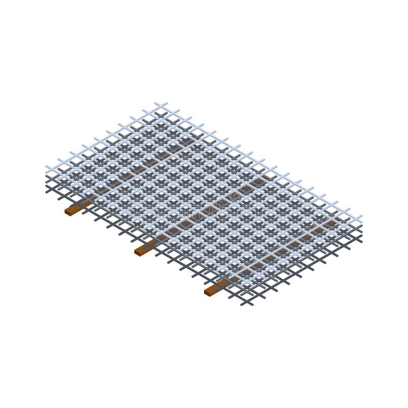 Concrete Production Net Composition Stock Vector - Illustration of ...