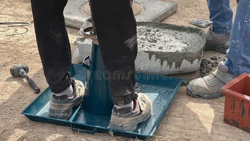 Concrete Production, Concrete Quality Sample Purchase, Slump Experiment ...