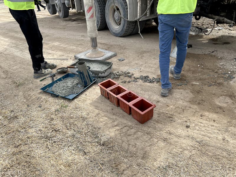 Concrete Production, Concrete Quality Sample Purchase, Slump Experiment ...