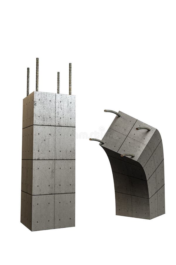 Concrete pylons stock illustration. Illustration of column - 82613861