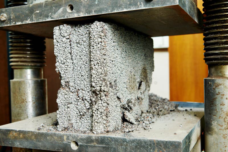 Concrete quality test stock photo. Image of quality, press - 46593970