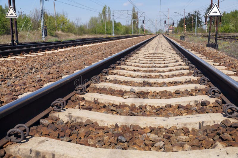 Concrete Railway Sleeper. Railroad Fasteners, Elastic Clips that are ...