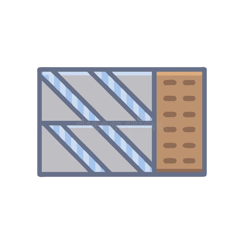 Concrete Reinforcement Design Icon for Strength Stock Illustration ...