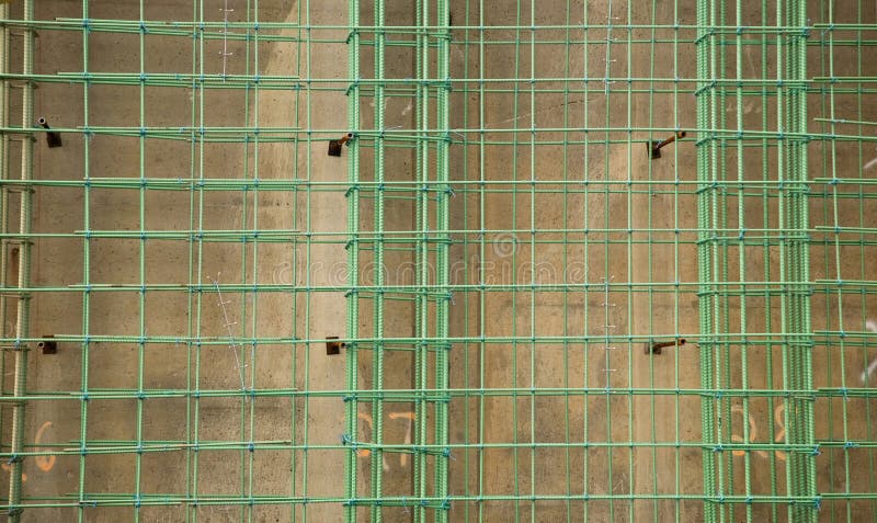 Concrete Reinforcement Grid Stock Photo - Image of abstract, industry ...