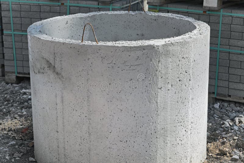 Concrete ring close-up stock image. Image of cement - 109335011