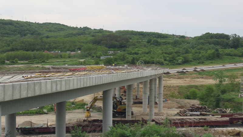 Construction Site pan stock video. Video of buildings - 254094923