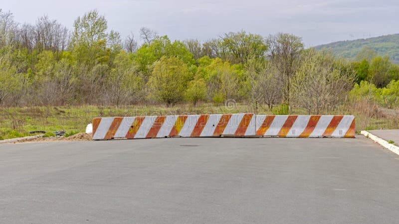 Concrete Road End Barriers stock image. Image of transport - 379280245