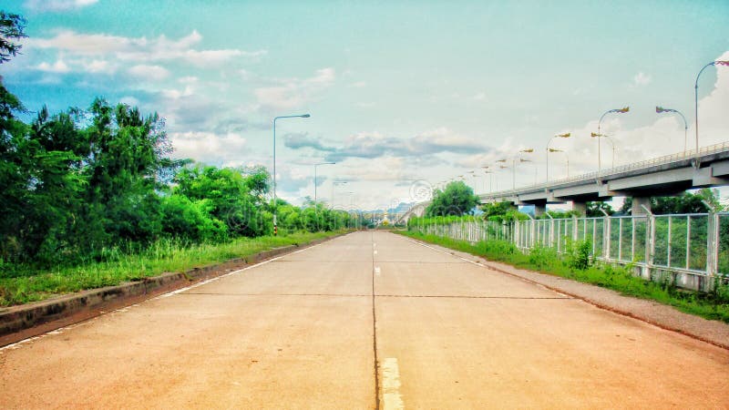 Concrete road stock photo. Image of wallpaper, road - 120167562