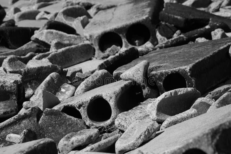 Concrete Rubble stock image. Image of block, labor, industry - 1470033