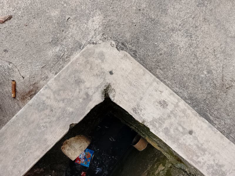 Concrete Sewer Outlet Highlighting Waste Disposal Issues Stock Photo ...