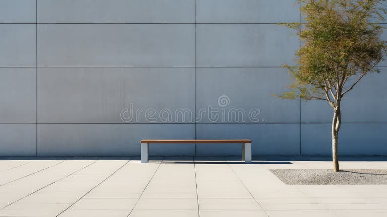 Concrete sidewalk wall stock illustration. Illustration of reflecting ...