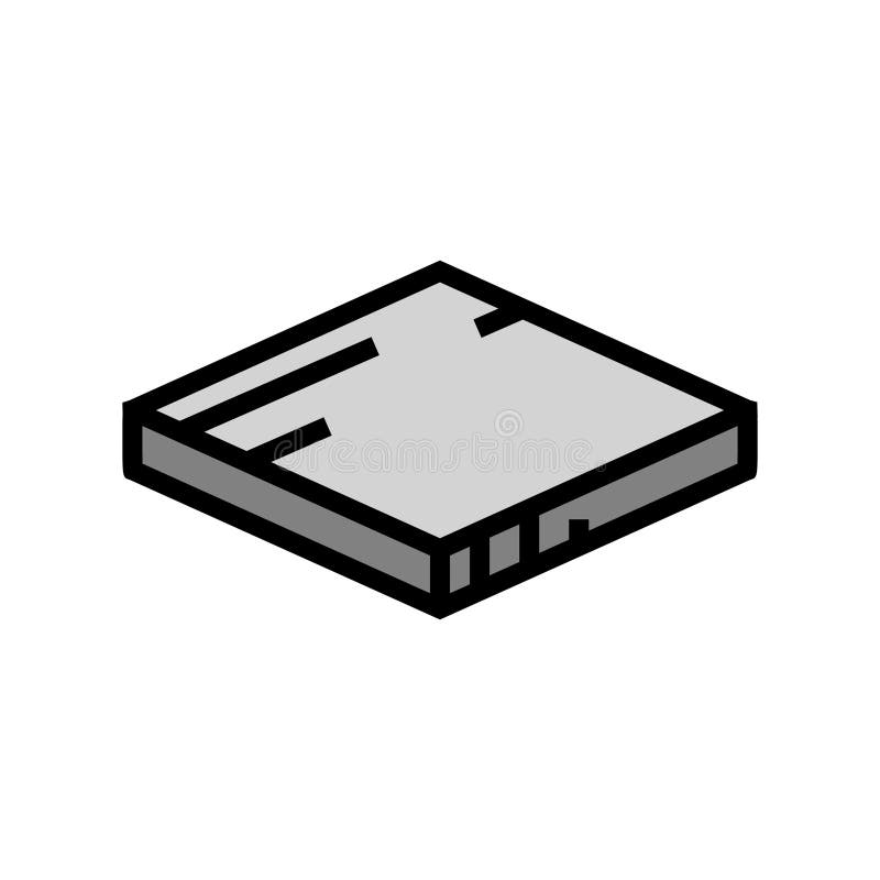 Concrete Slab Cement Color Icon Vector Illustration Stock Illustration ...