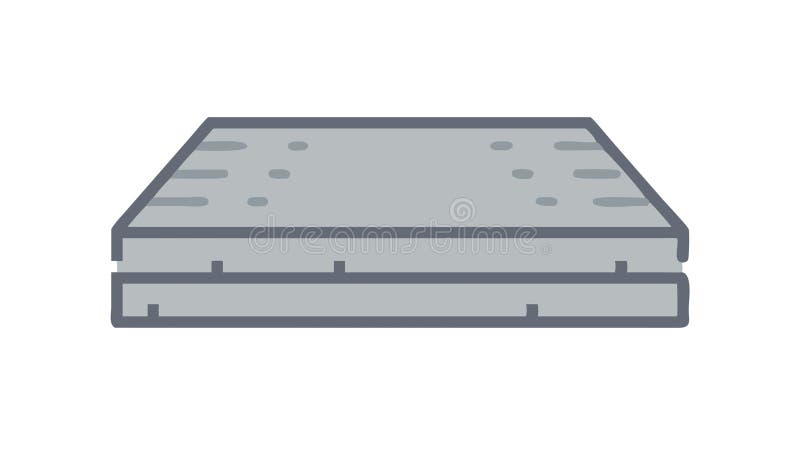 Concrete Slab Icon. Flat Vector Construction Graphic Element Symbol Design, Vector Design ...