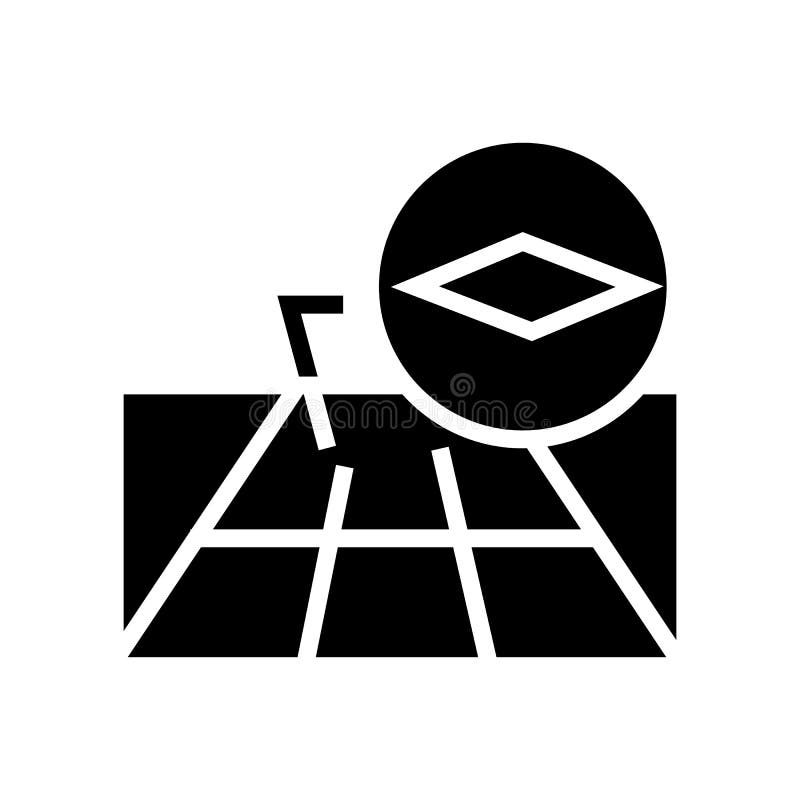 Concrete Slab Civil Engineer Line Icon Vector Illustration Stock