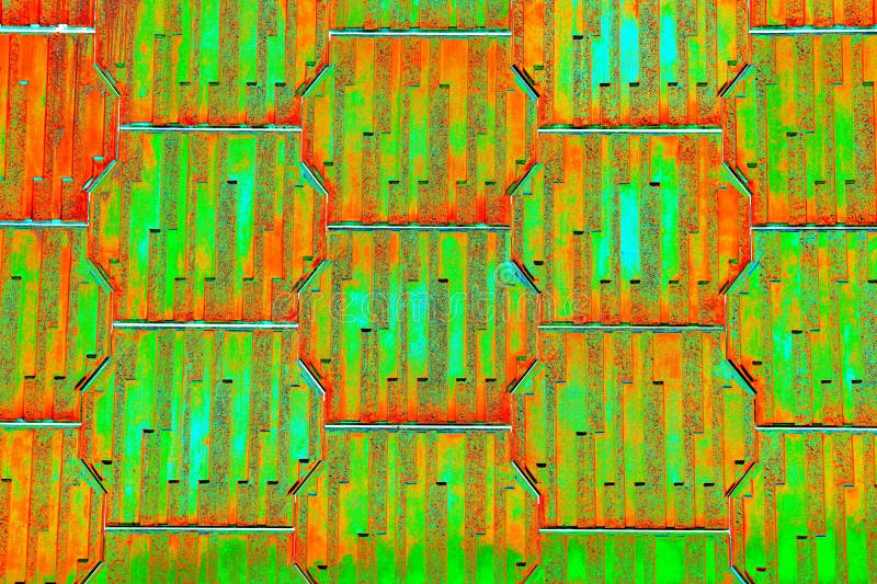 Concrete Slabs on the Wall, Large Concrete Blocks, Changed Color, 2 ...