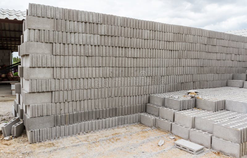 Concrete Solid Brick for Sale. Stock Photo - Image of regular, solid ...